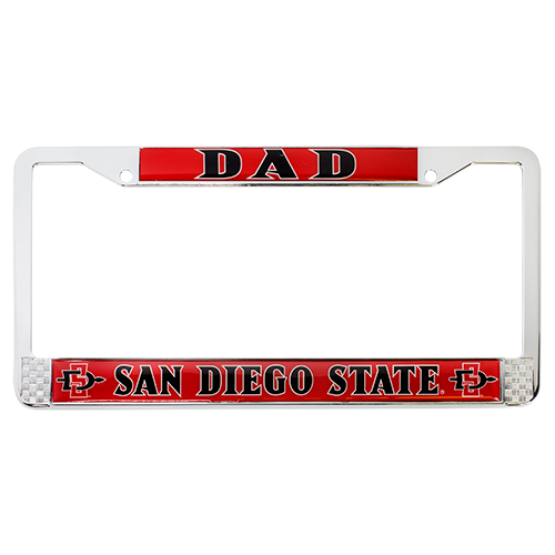 Shop Aztecs - Dad License Plate Frame