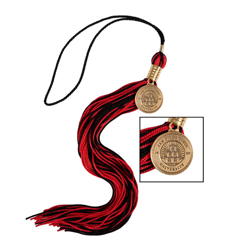 Shop Aztecs - SDSU Red & Black Medallion Tassel
