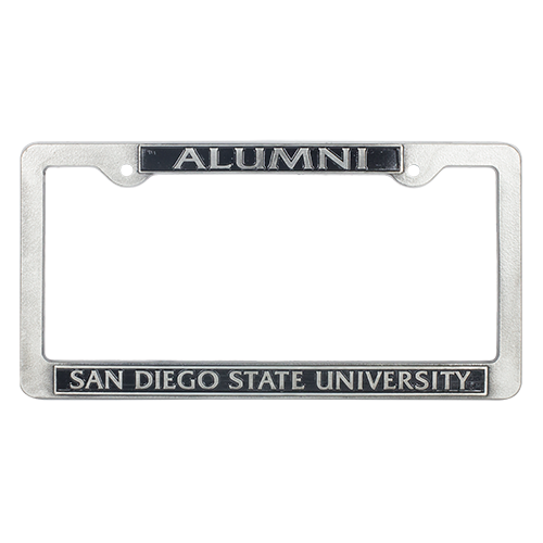 Shop Aztecs - Alumni Pewter License Plate Frame