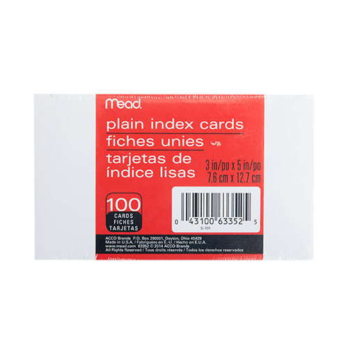 shopaztecs - Plain Index Cards