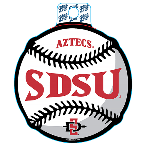 Shop Aztecs SDSU Baseball Icon Decal