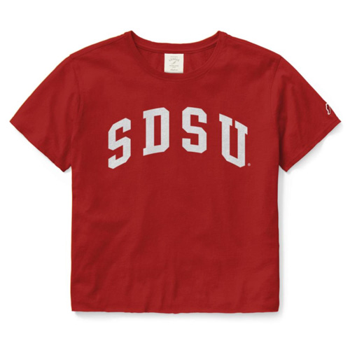 Shop Aztecs - Womens SDSU Crop Tee