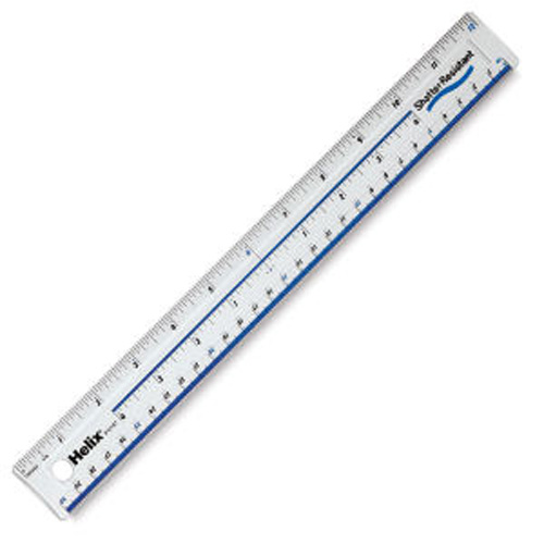 Shop Aztecs - 12" Shatter Resistant Ruler