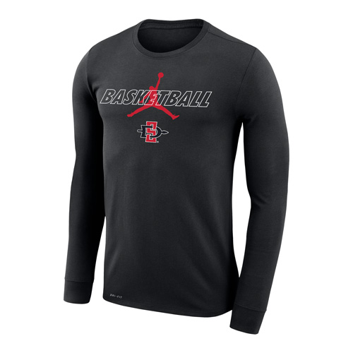 Shop Aztecs - Nike Jordan Basketball Dri-Fit Long Sleeve