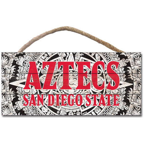 shopaztecs - Wood Plank Sign Aztec Calendar
