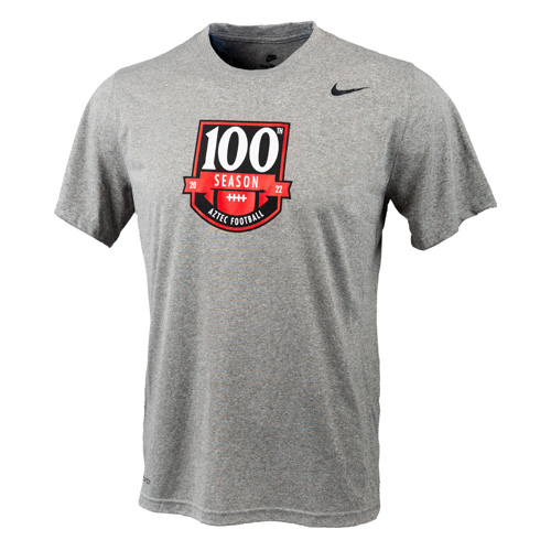 Shop Aztecs - Nike 100th Season Aztec Football Dri-fit Tee