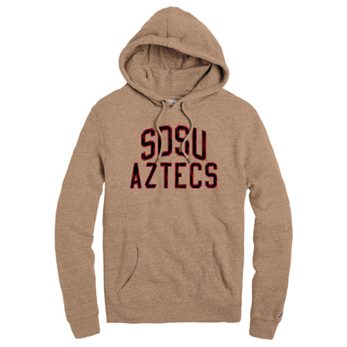 Shop Aztecs - Triblend Hood Distressed SDSU Aztecs