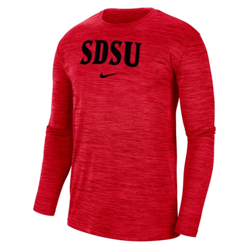 shopaztecs - 2023 Nike Sideline Velocity Team Issue LS Tee SDSU