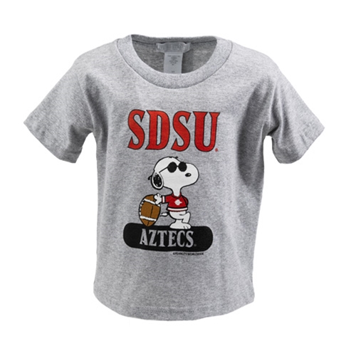 Shop Aztecs - SDSU Snoopy Football Toddler Tee