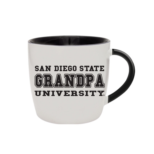 Shop Aztecs - San Diego State University Grandpa Black Handle Mug