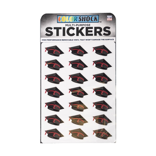 Shop Aztecs - Multi Purpose Stickers 21 Count Grad Cap SD Interlock