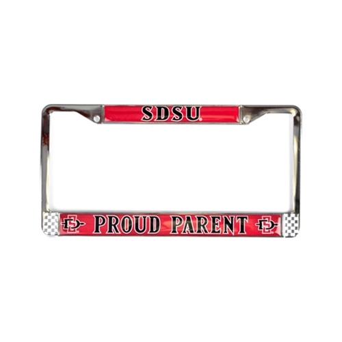 Shop Aztecs - License Plate Frame SDSU Proud Parent