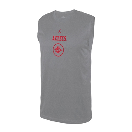Shop Aztecs - Nike Jordan Dri Fit Practice Tank Jumpman over Aztecs SD Interlock